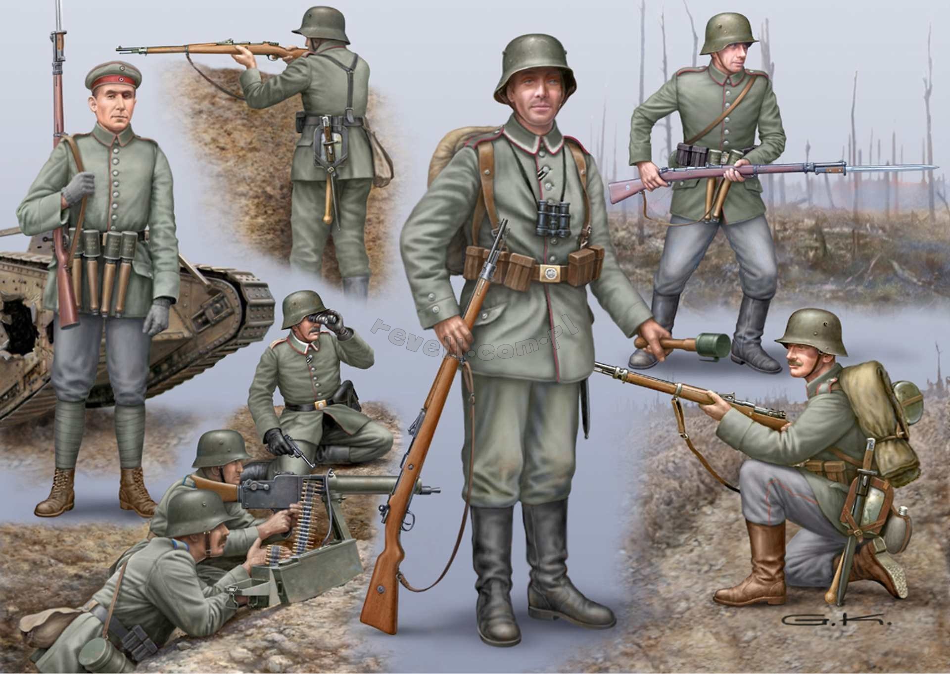 [Produkt archiwalny] German Infantry WWI - Figurki dla modelarzy ...